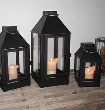 Sorte lanterner | Perfekt udendørs, 3 størrelser | Se A2 Living